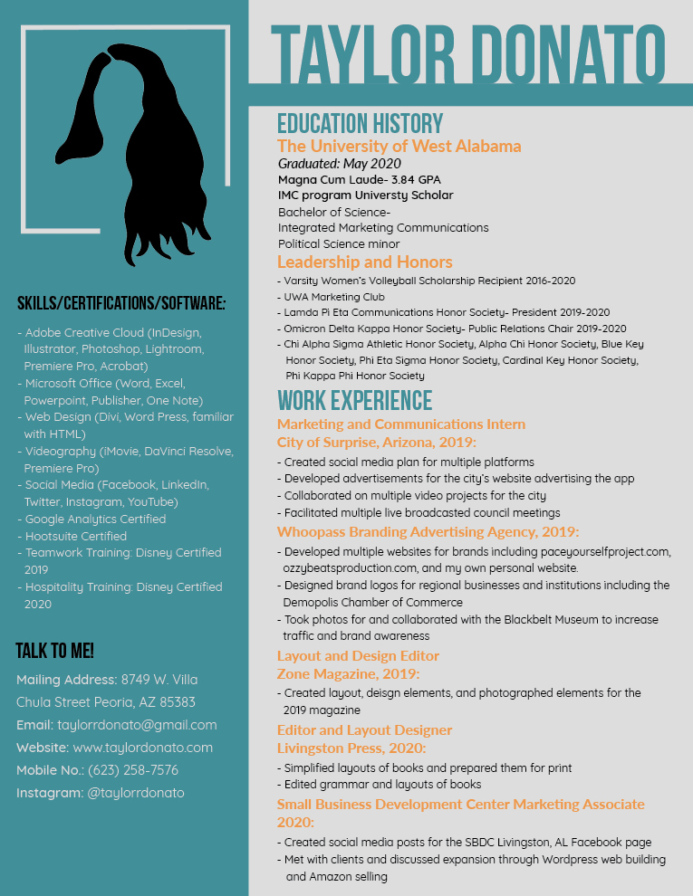 Resume | Taylor Donato